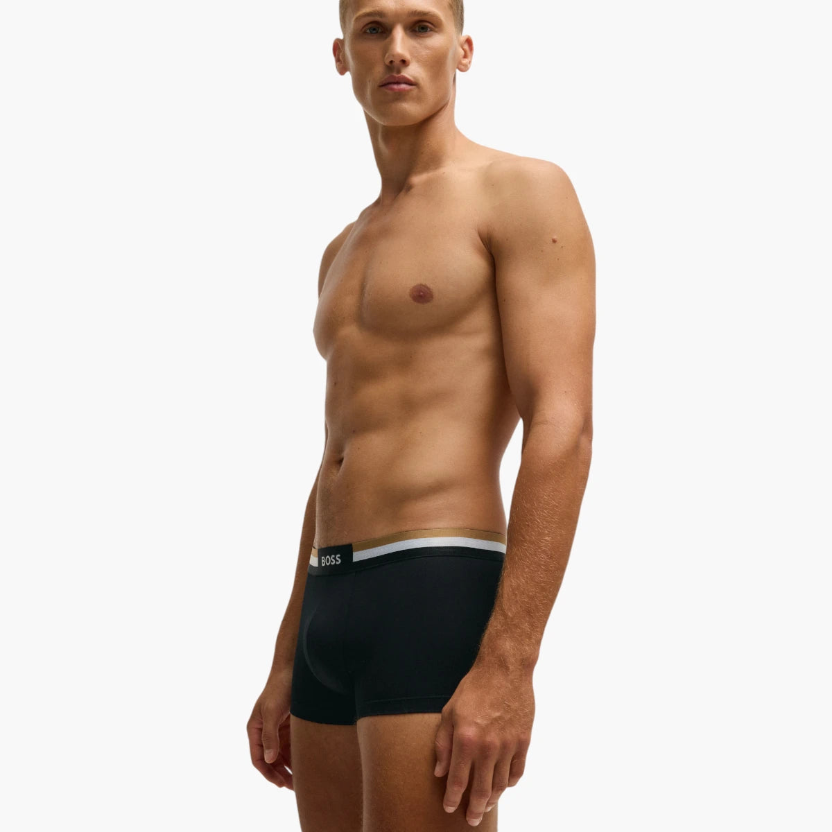 Three-Pack Of Cotton-Blend Trunks With Signature Waistbands – Levisons