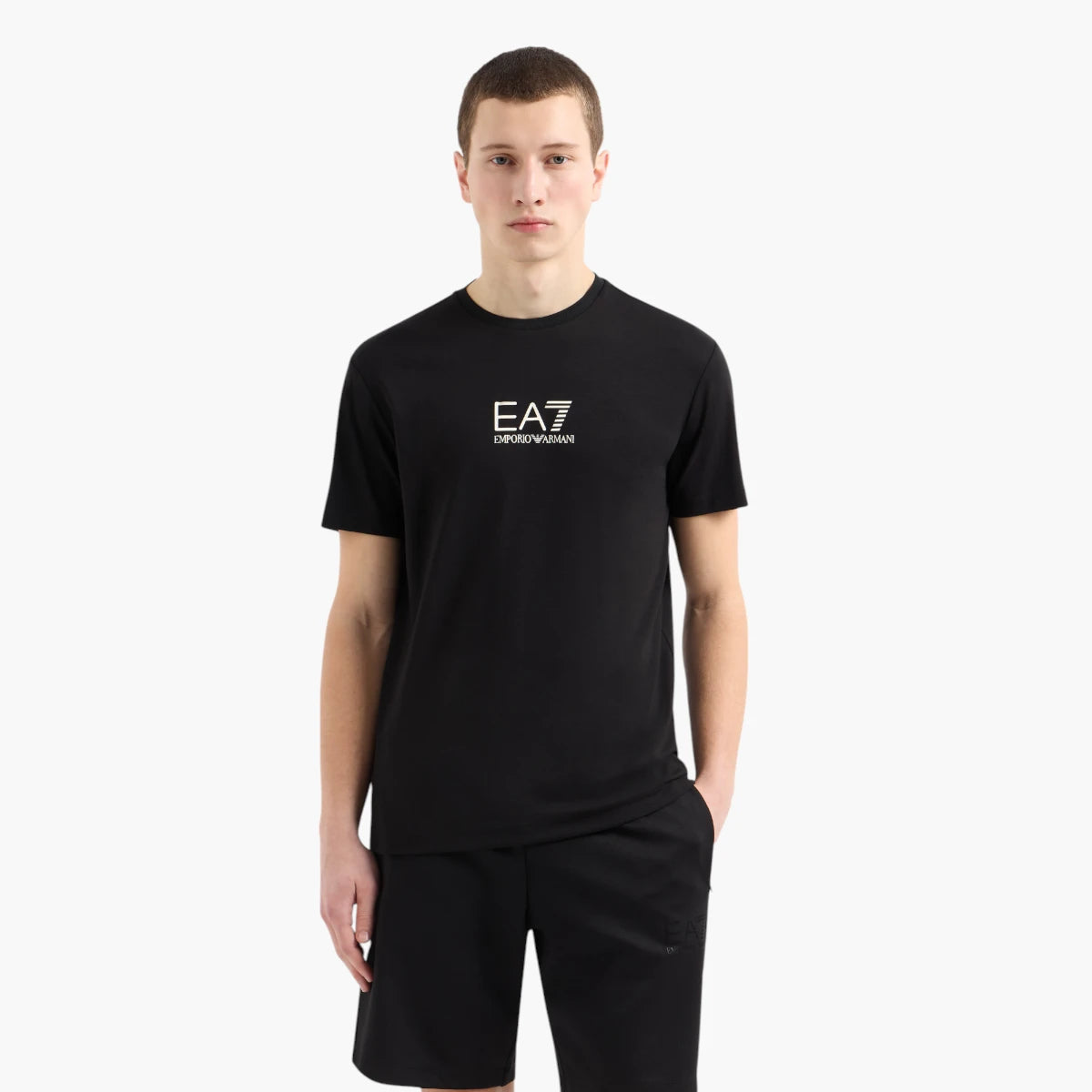 Slim Fit Crewneck T-Shirt With Contrasting Logo – Levisons