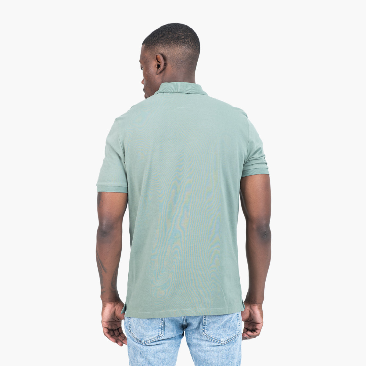 High-Density Logo Print Piqué Polo – Levisons