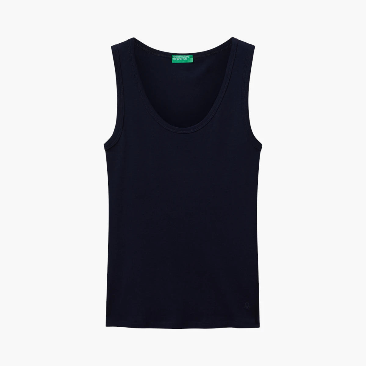 Woman Dark Blue Tank Top In Pure Cotton – Levisons