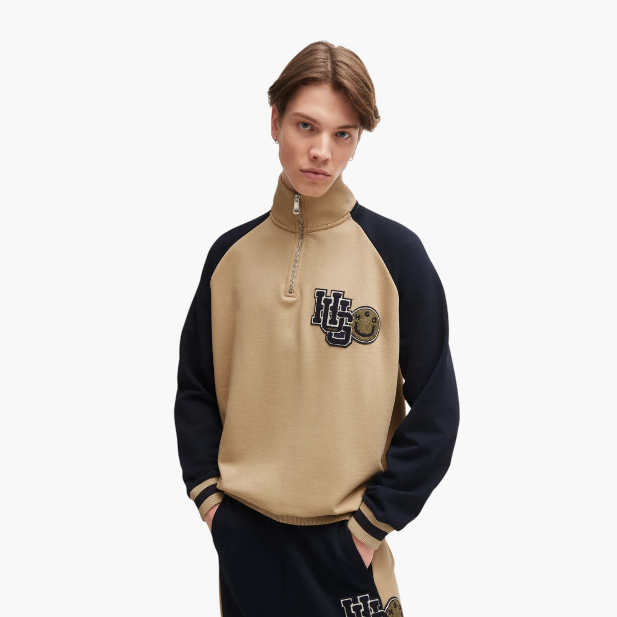 Cotton-Terry Sweatshirt With Varsity-Inspired Logo Patch – Levisons